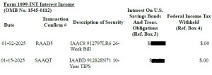 TreasuryDirect tax forms: How to find the 1099s, decipher them ...